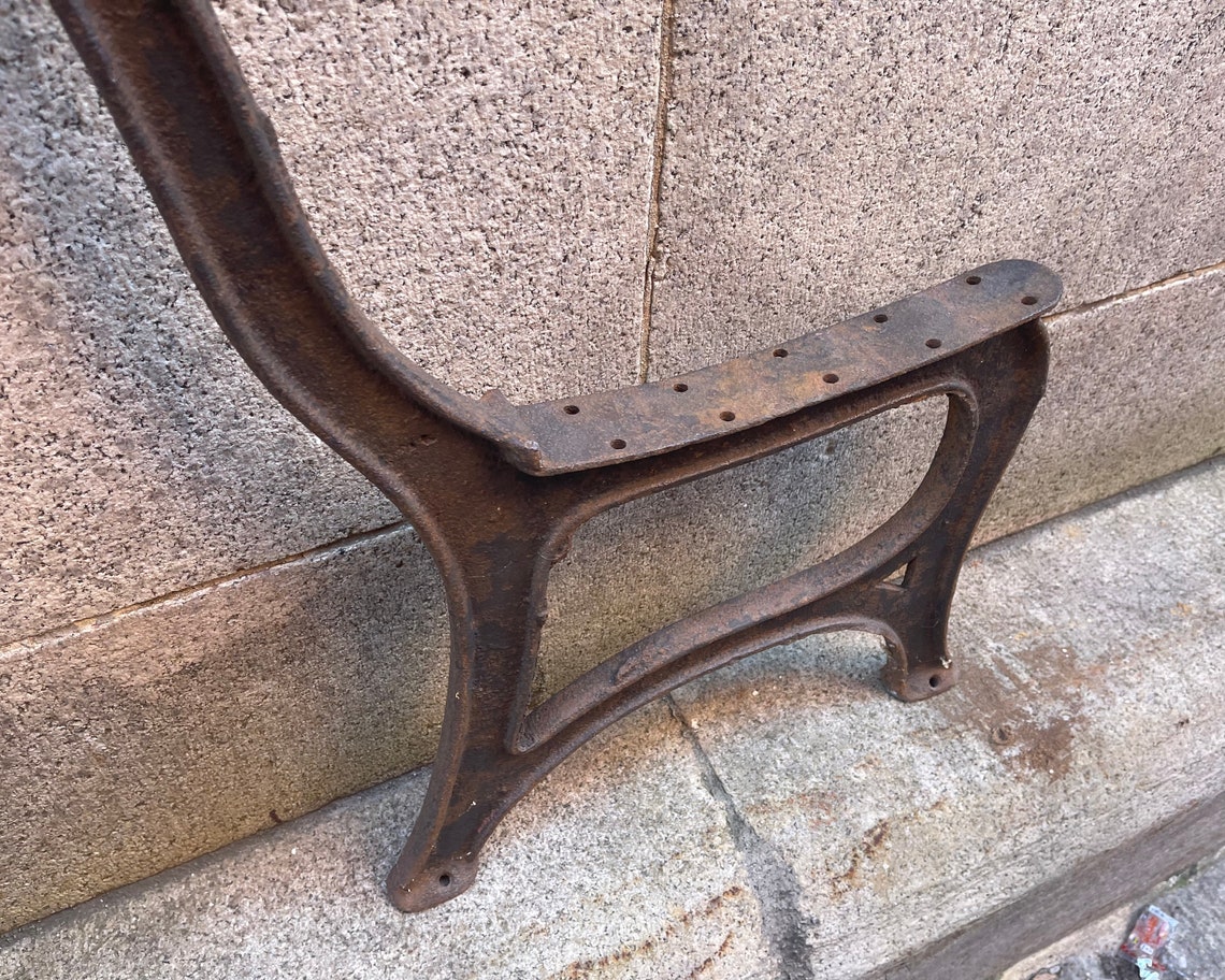Antique Cast Iron Bench Legs Train Station Bench Ends Large - Etsy