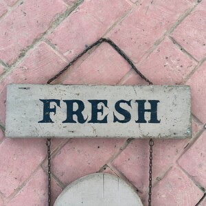 Vintage FRESH EGGS Sign, Chicken Sign, Wooden Trade Sign, Primitive ...