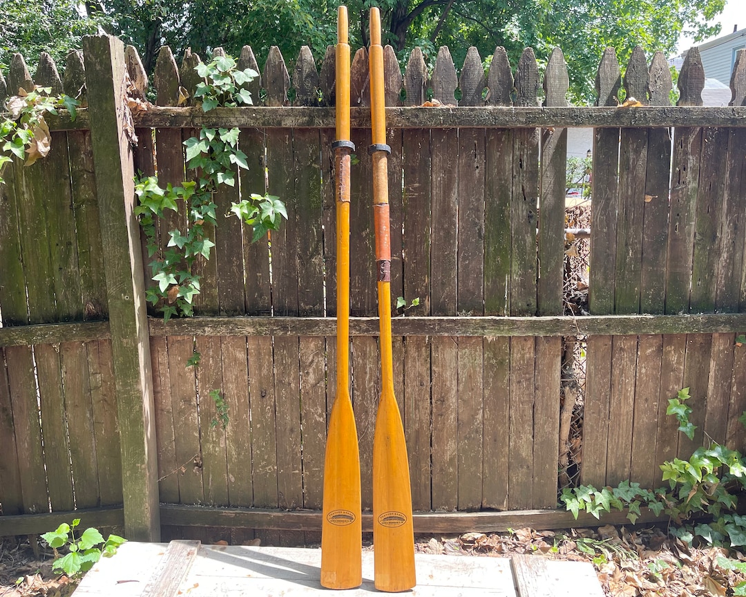 Vintage WOODEN Oars, Lake House, Canoe Boat, Nautical Boat Decor, Cabin ...