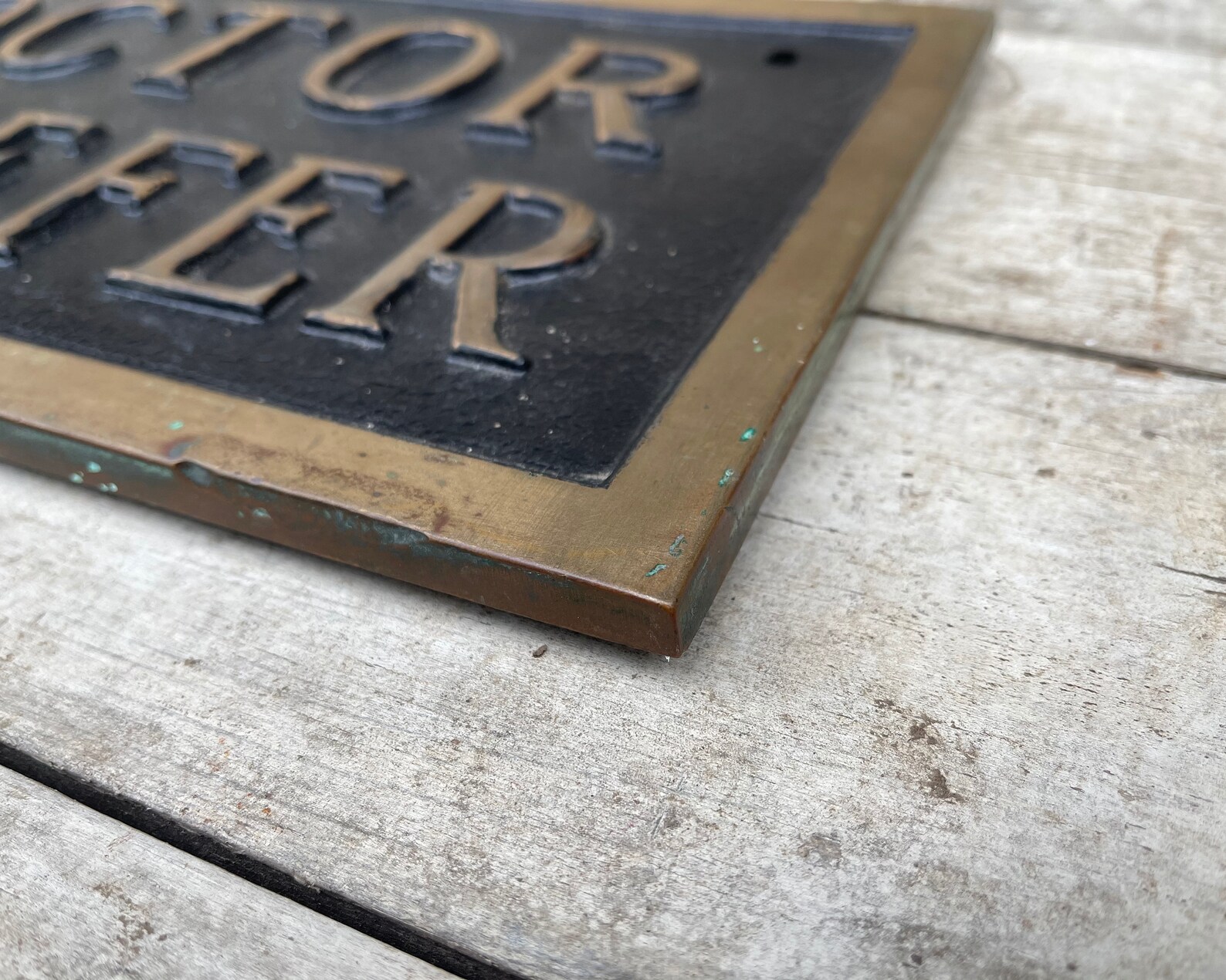 Doctor Schaefer Sign Antique Bronze Trade Sign Vintage Metal | Etsy