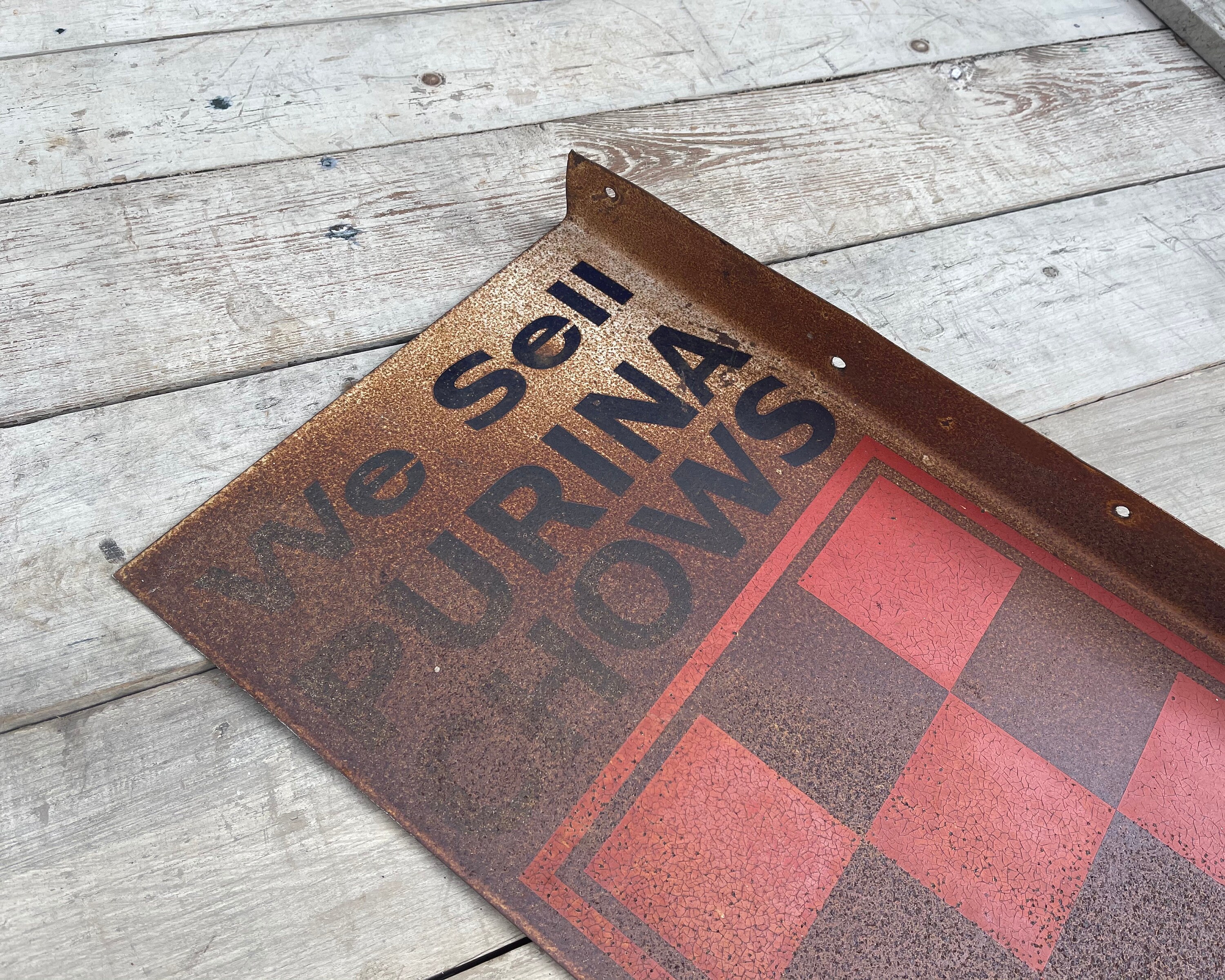 Purina Dog Food Sign Flange Sign Well Sell Purina Chows | Etsy