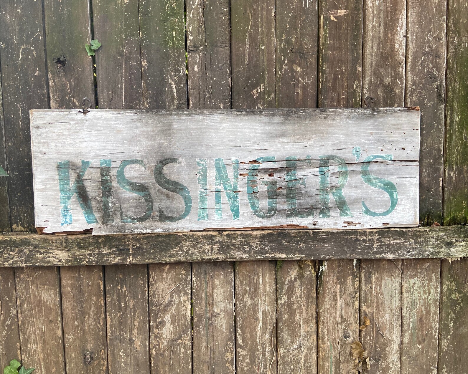 Antique Wooden Sign KISSINGER'S Orchard Lancaster | Etsy
