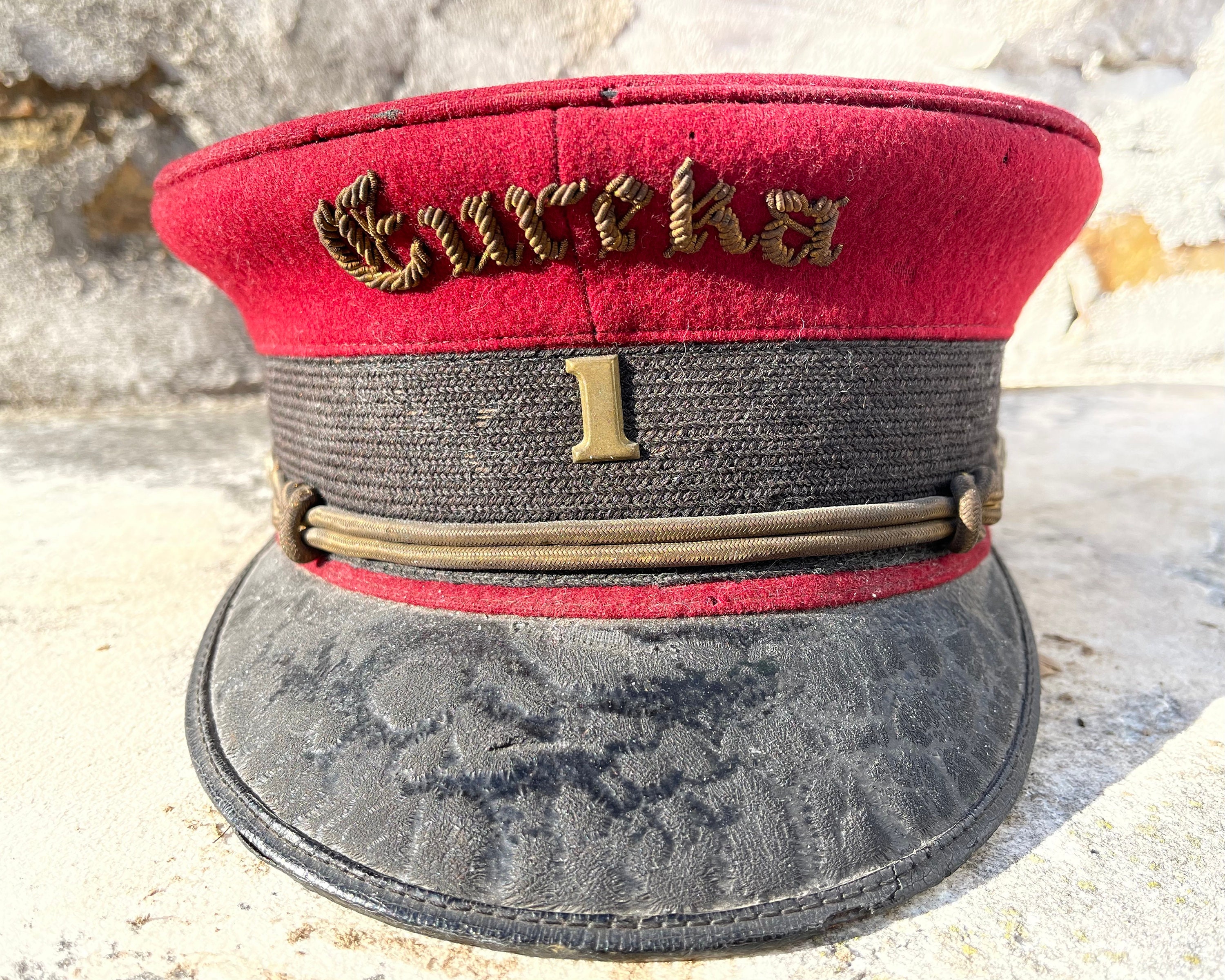 Antique Fire Department Dress Cap Firemen Hat Firefighter | Etsy