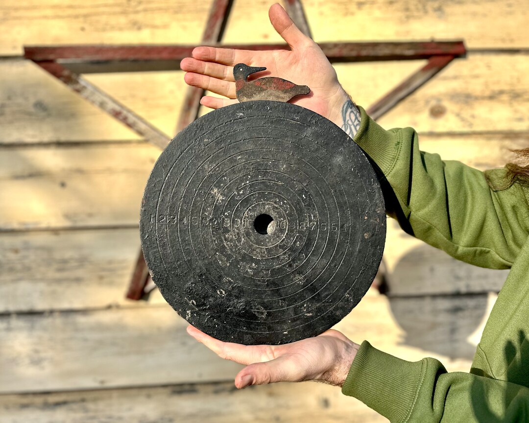 Antique Cast Iron Target of Duck, WORKING BELL Carnival Shooting ...