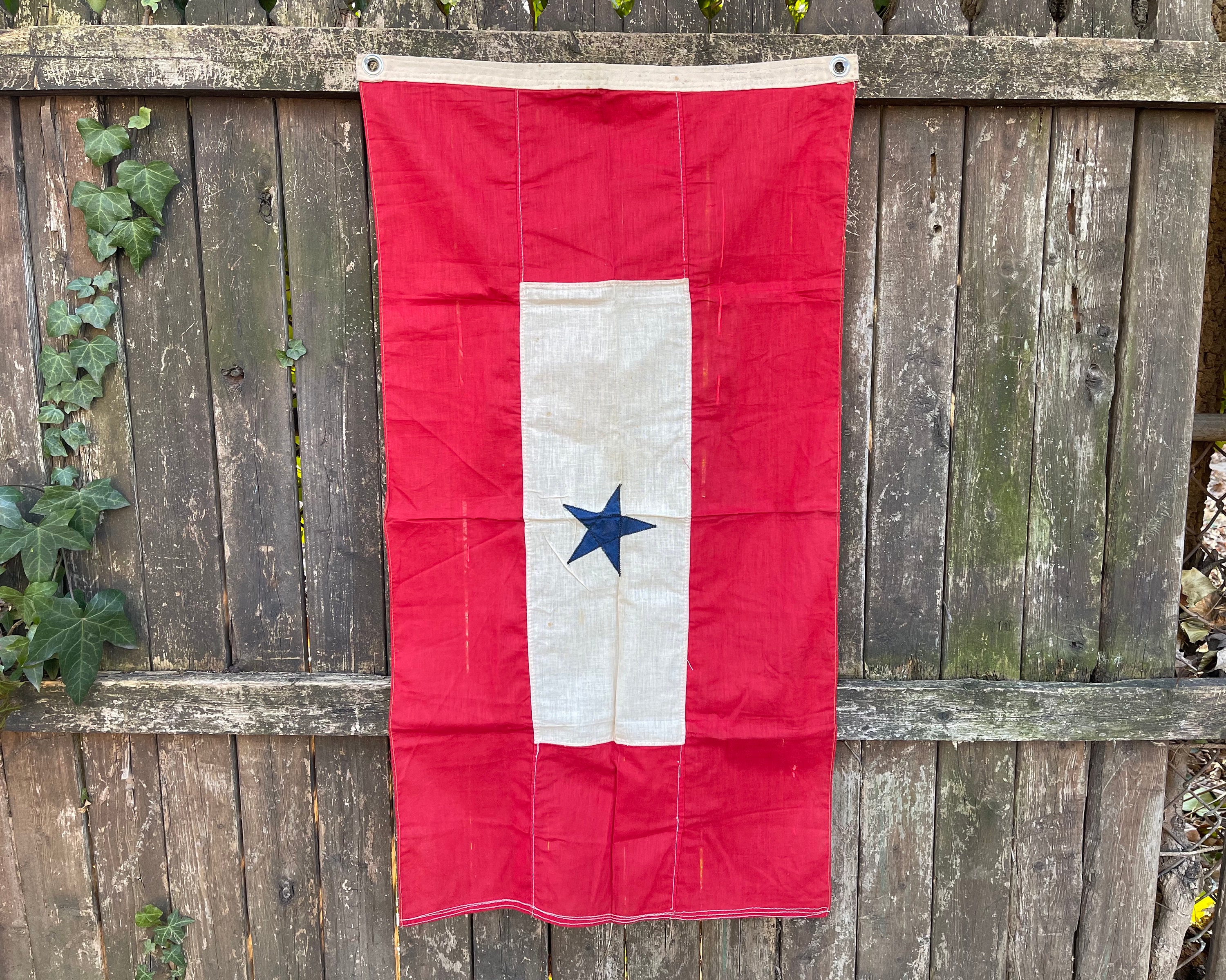 Vintage American Flag WWI WWII Service flag Son in Service | Etsy