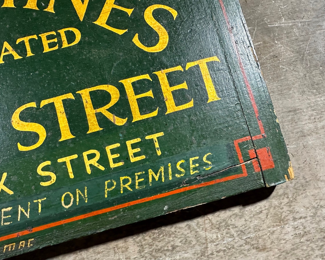 Antique Hand Painted Sign: HINES & HINES NYC, Primitive Decor - Etsy