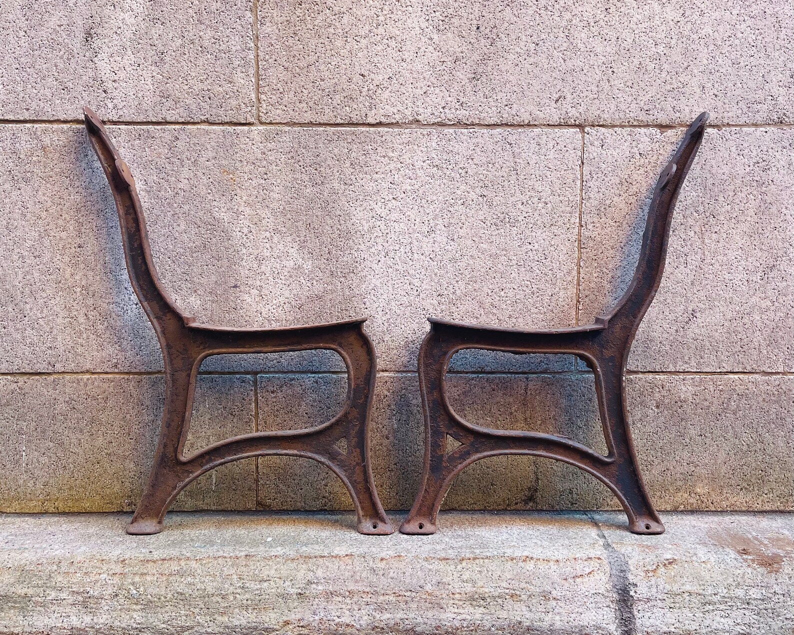 Antique Cast Iron Bench Legs Train Station Bench Ends Large - Etsy