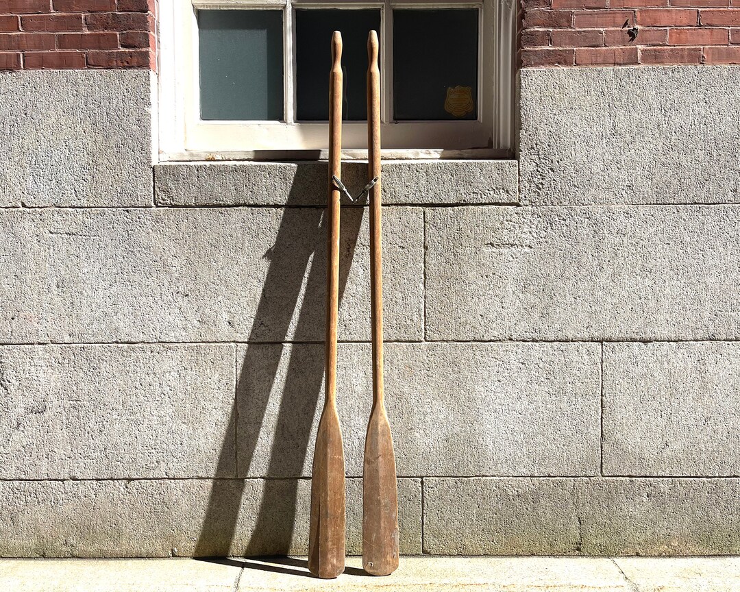 Vintage Wooden Oars 72'' Pair Ship Boat Rustic Beach House Indoor ...