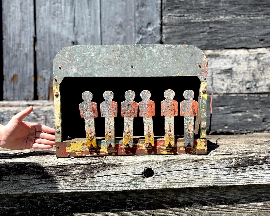 Shooting Gallery Target With Rigged Figures, Figural Target, Carnival ...