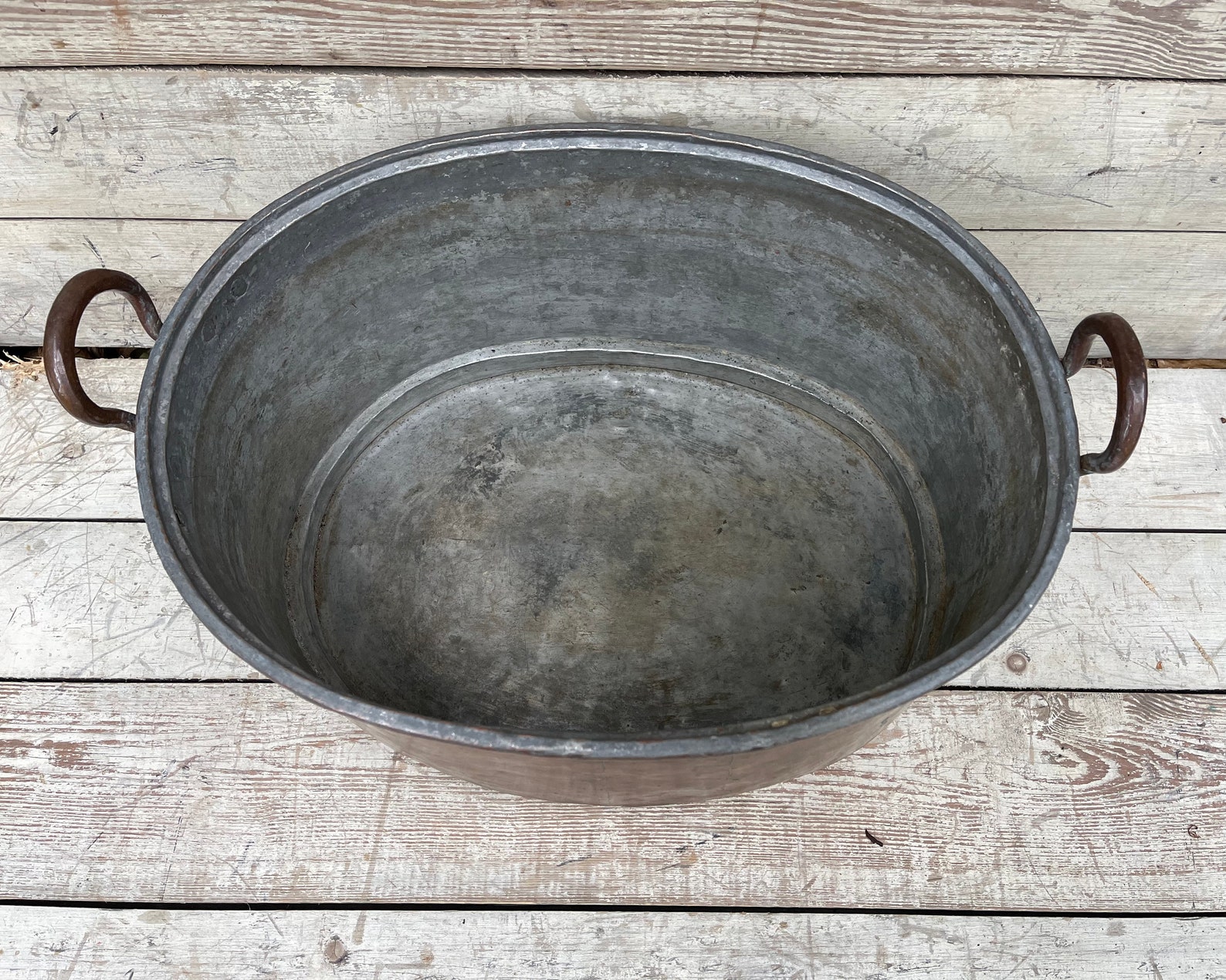 Antique Copper Boiler Vintage Metal Wash Pot Wash Tub - Etsy