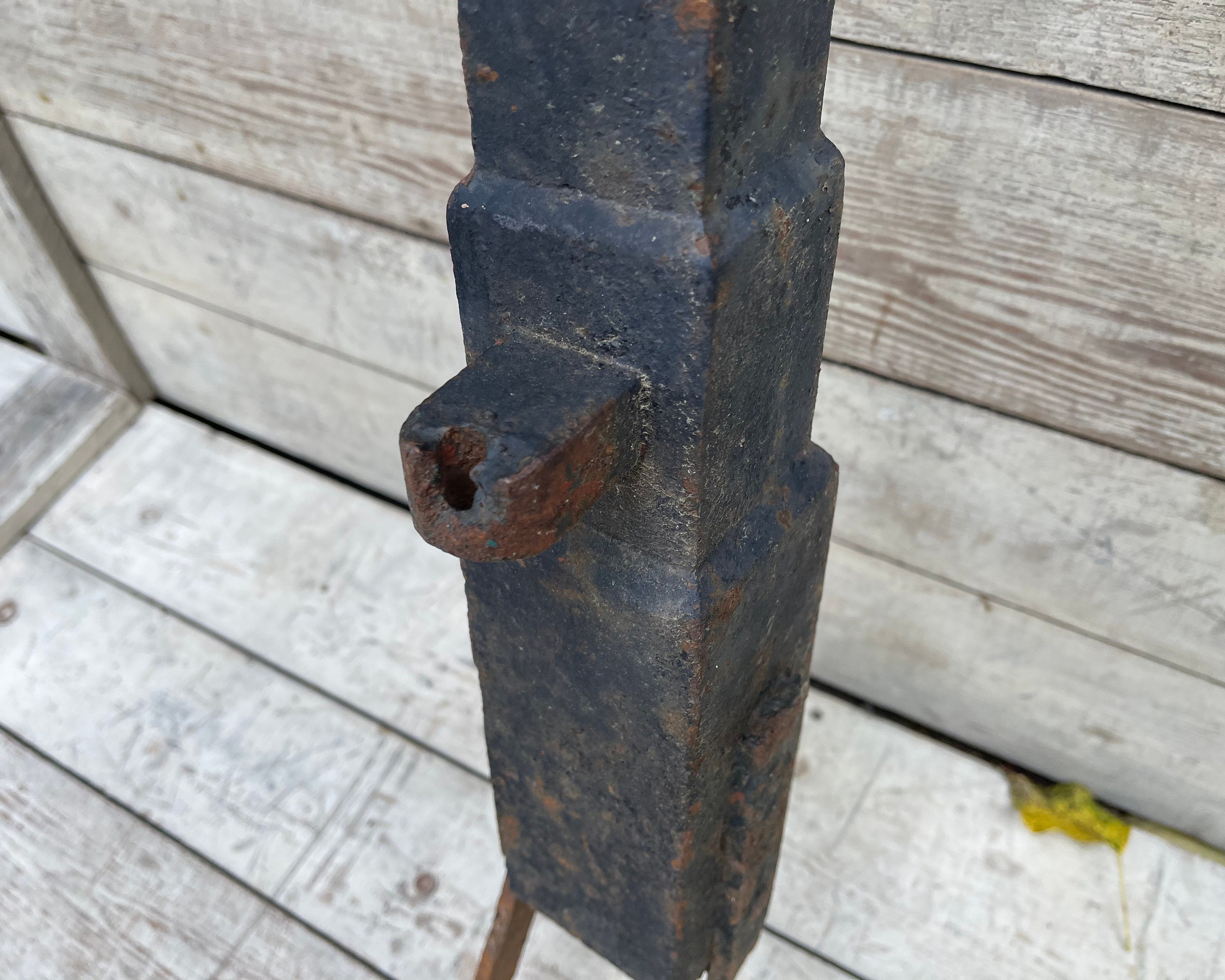 Antique Cast Iron Post Fence Gate Post Victorian, 52% OFF