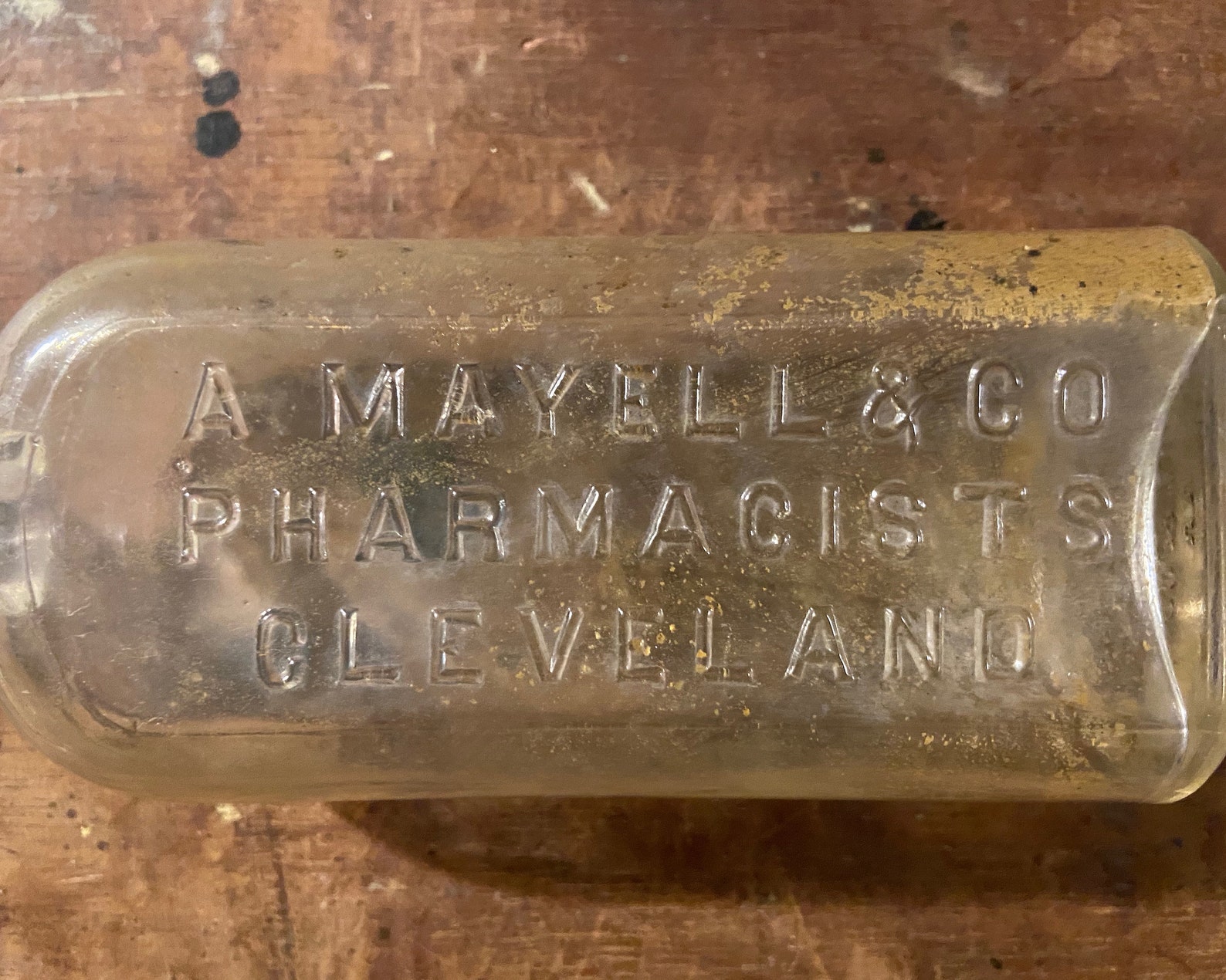 Antique A. Mayell & Co Medicine Bottle: Cleveland Druggist Glass - Etsy