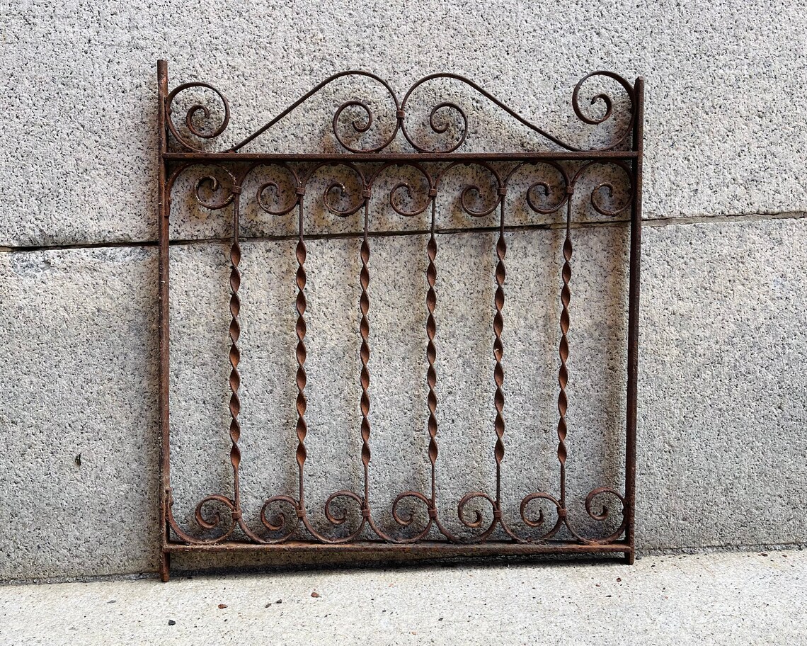 Antique Garden Fence Wrought Iron Gate Victorian Metal Gate - Etsy