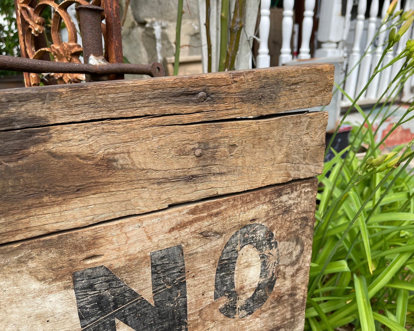 Antique Wooden Sign DUMP NO RUBBISH Advertising 1800s Folk Art | Etsy