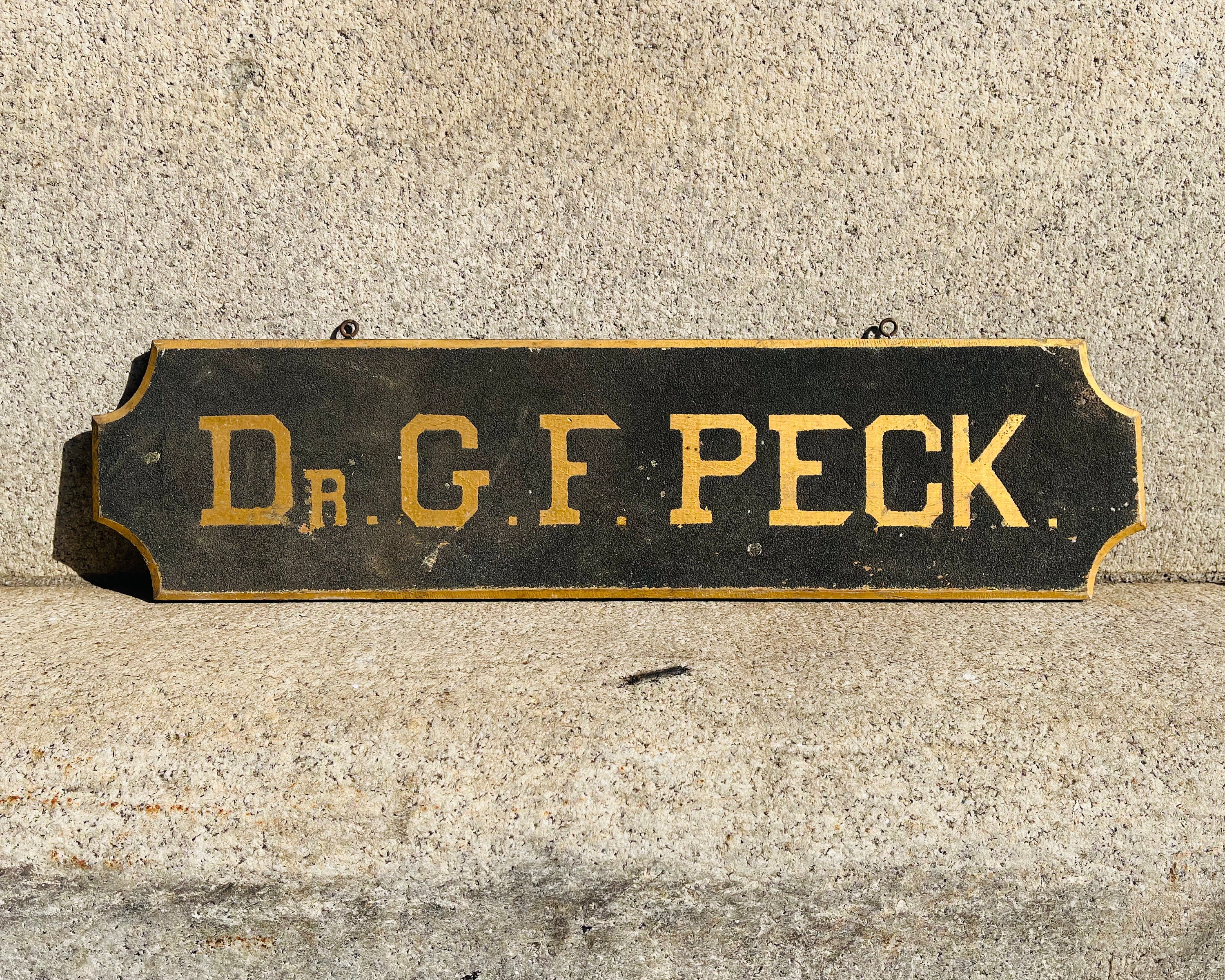 Antique Dr. Peck Smaltz Paint Sign: Gold Leaf Gilt Americana Decor - Etsy