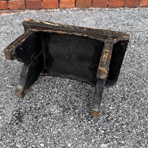 Vintage Step Stool, Small Wooden Seat, Miniature Painted Wood Bucket ...