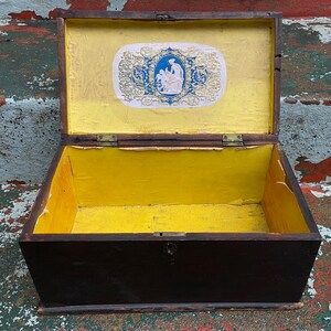 Antique Wooden Box, Wood Chest, Table Box, Antique Document Box, Old ...