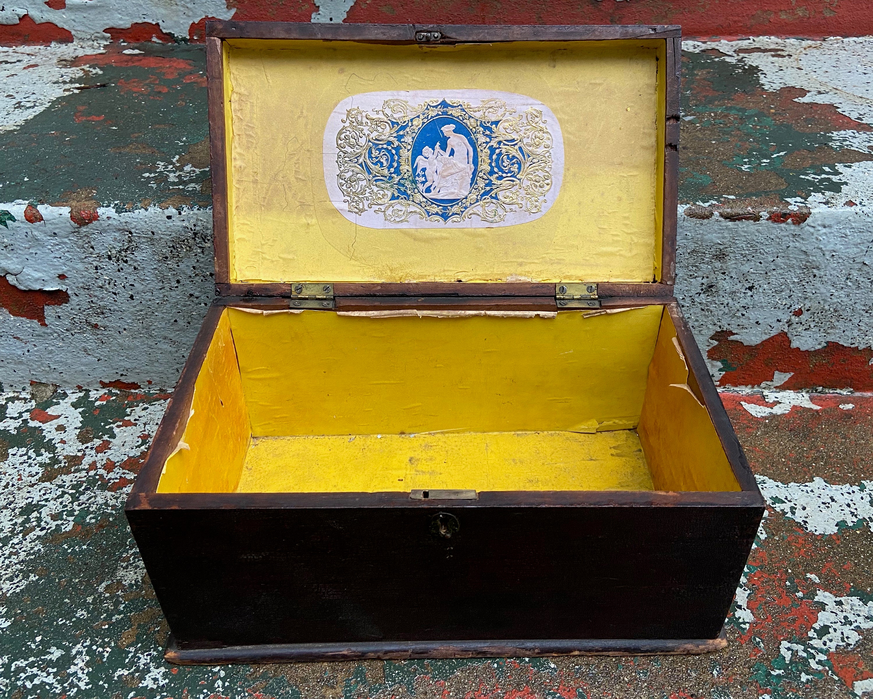 Antique Wooden Box Wood Chest Table Box Antique Document | Etsy