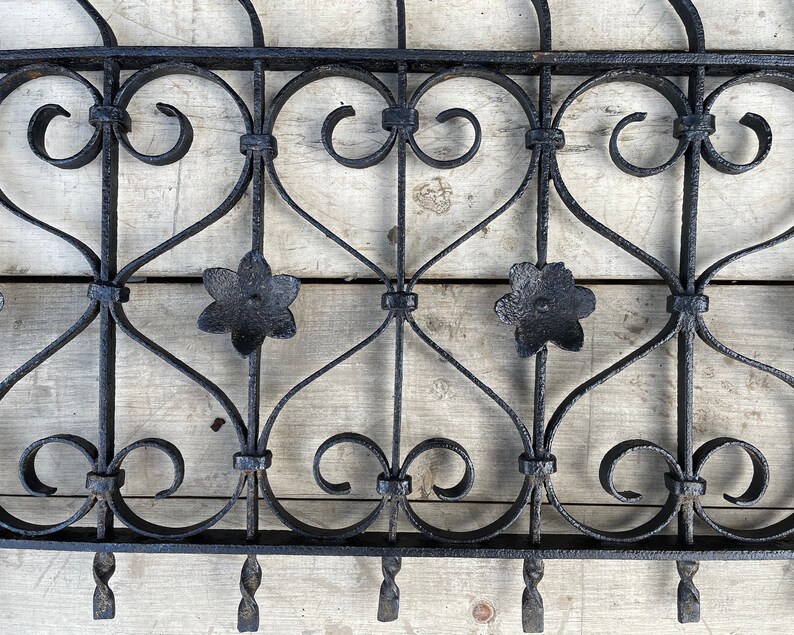 Antique Wrought Iron Gate Hearts Gate Antique Metal Grate | Etsy