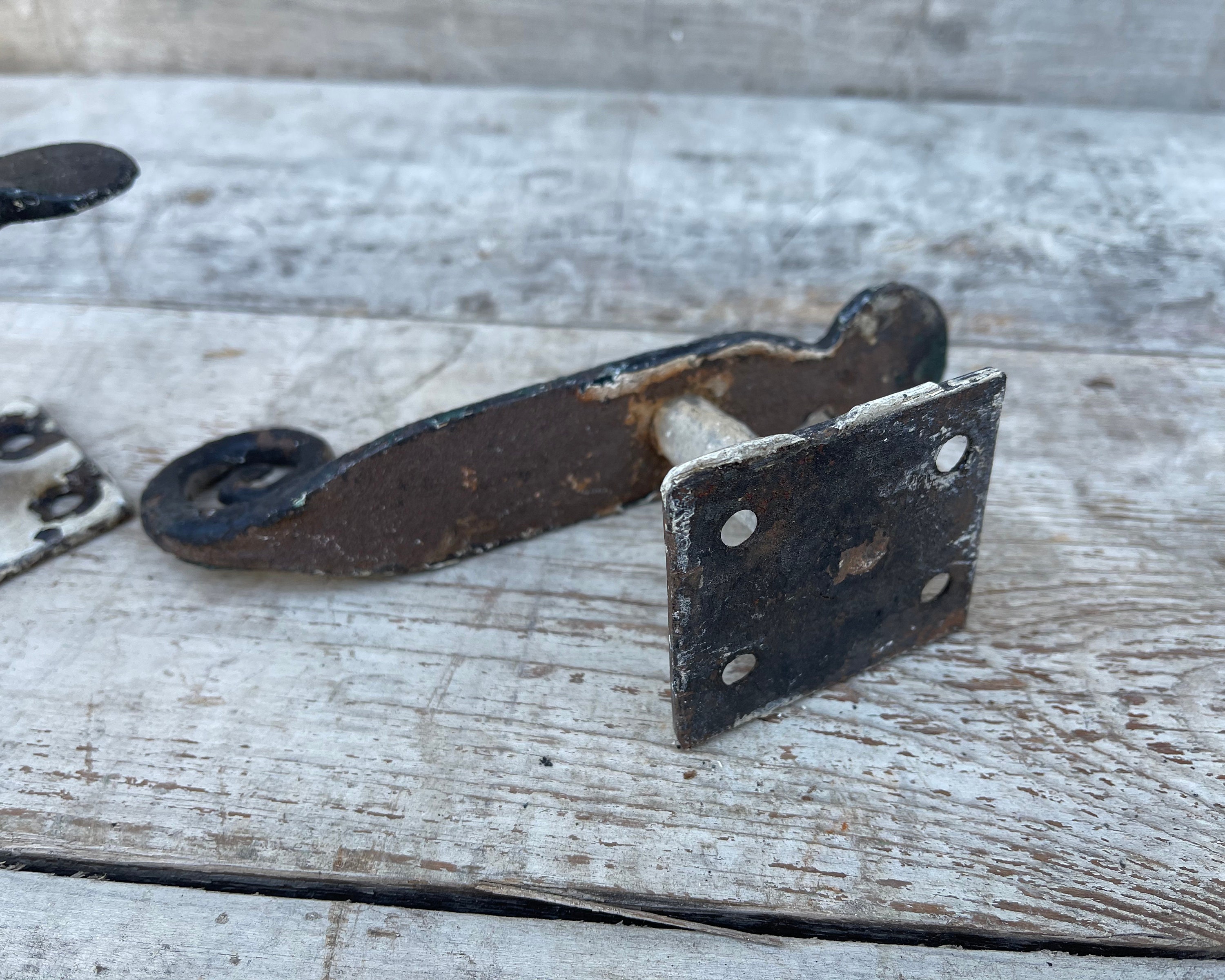 Antique Shutter Dogs ONE PAIR Wrought Iron Curtain Stays Hand | Etsy