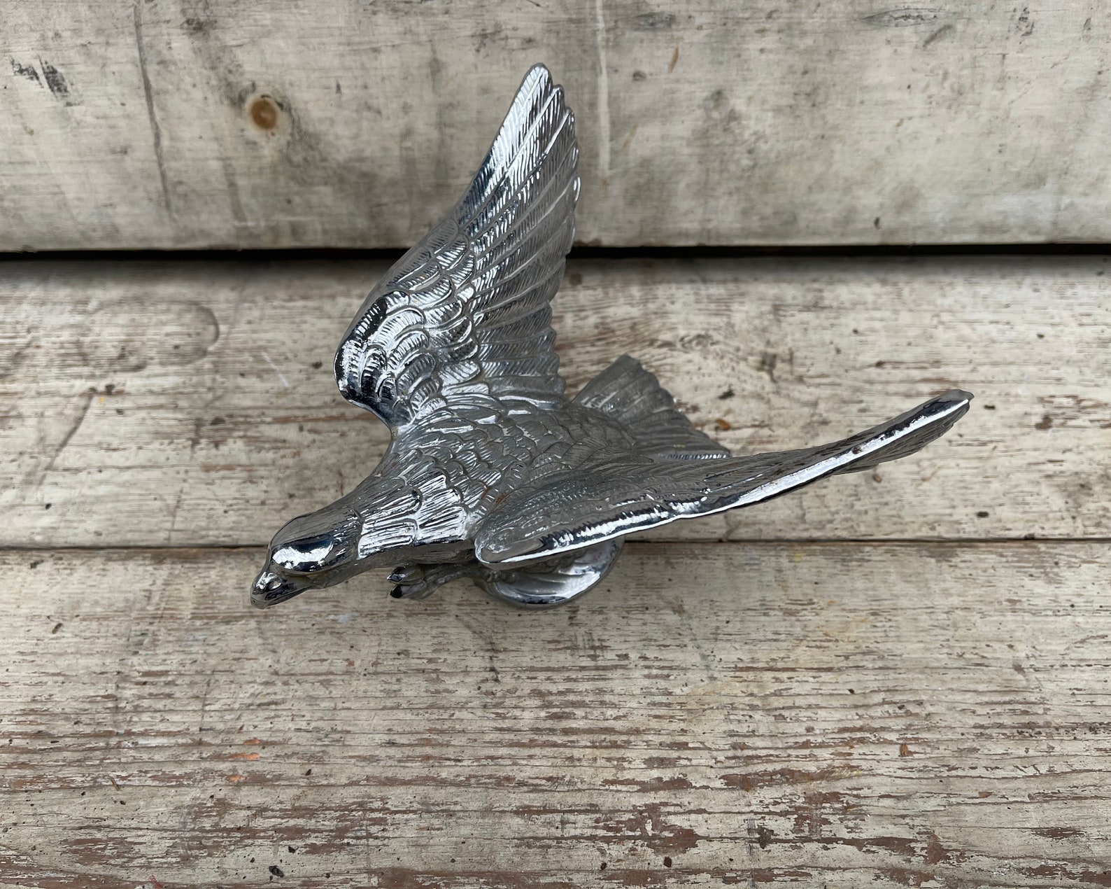 Vintage Hood Ornament Large Chrome EAGLE Car Mascot Topper | Etsy