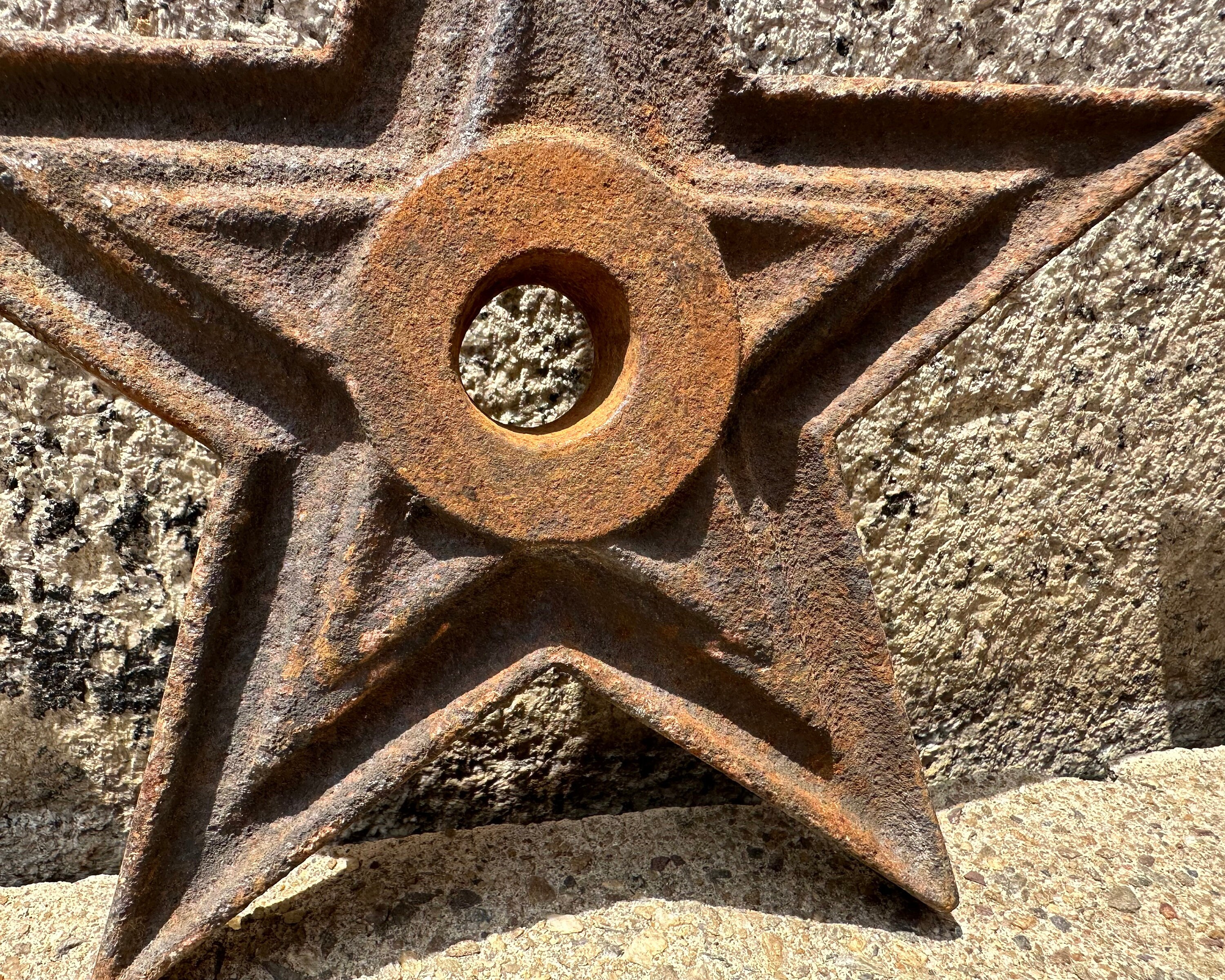 Antique Cast Iron Masonry Stars: Victorian Architectural Salvage, Set ...