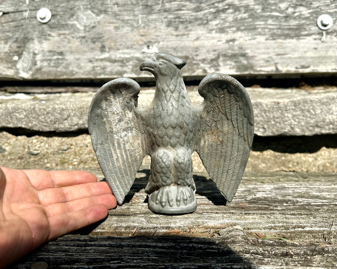 Antique Eagle Flag Pole Topper Finial, Architectural Salvage, Patriotic ...