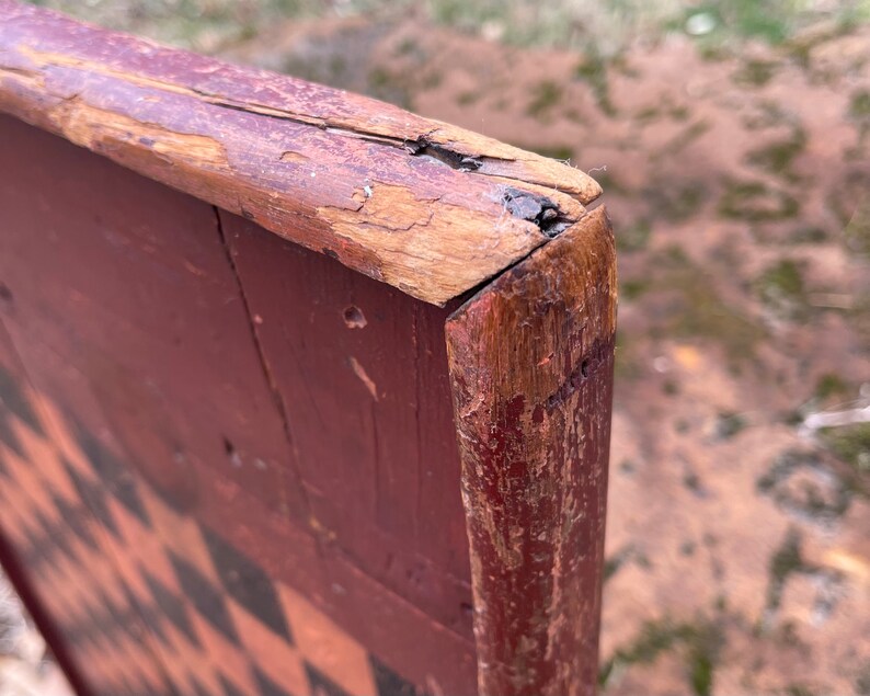 Antique Primitive Game Board in Fantastic Early Crazed Paint - Etsy