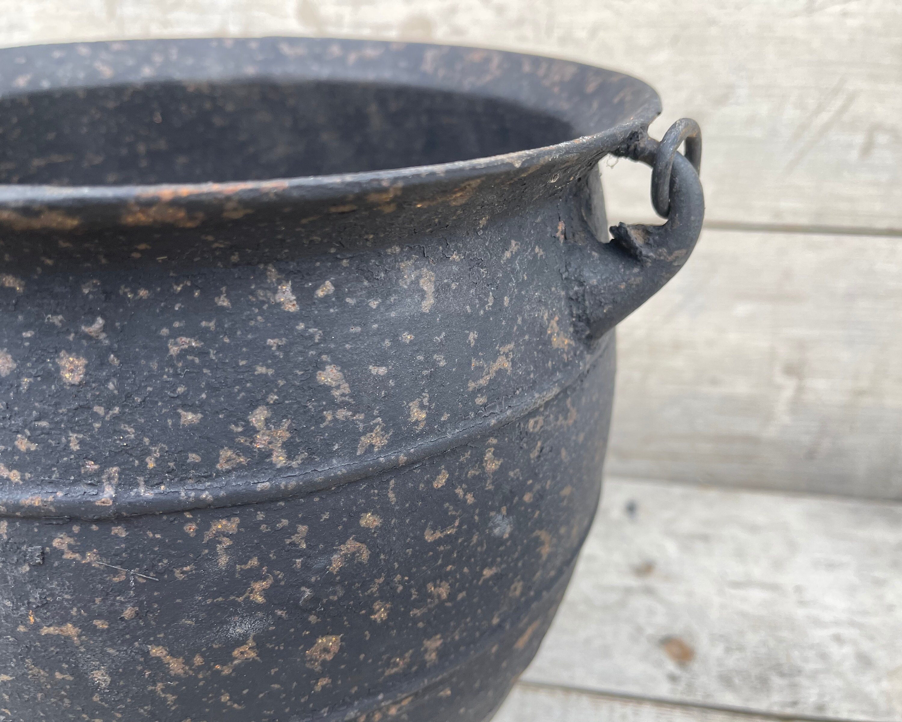 Rare Antique Cast Iron Cauldron HB Makers Mark 3 Legged | Etsy