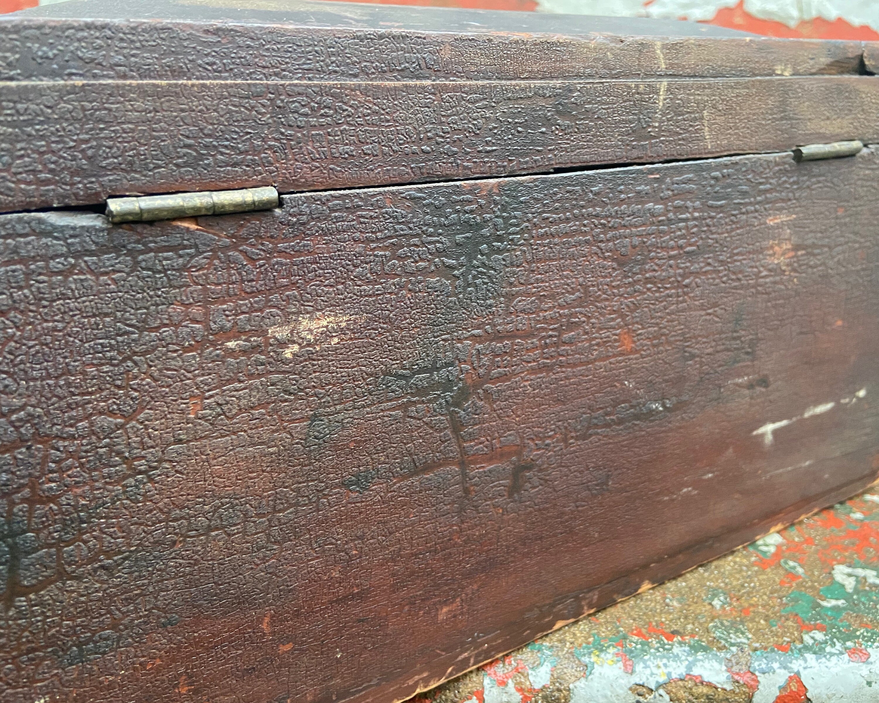 Antique Wooden Box Wood Chest Table Box Antique Document | Etsy