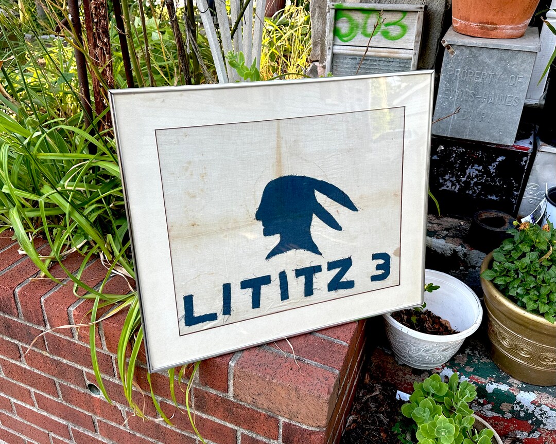Lititz Pennsylvania Folk Art Flag With Native American Graphic ...