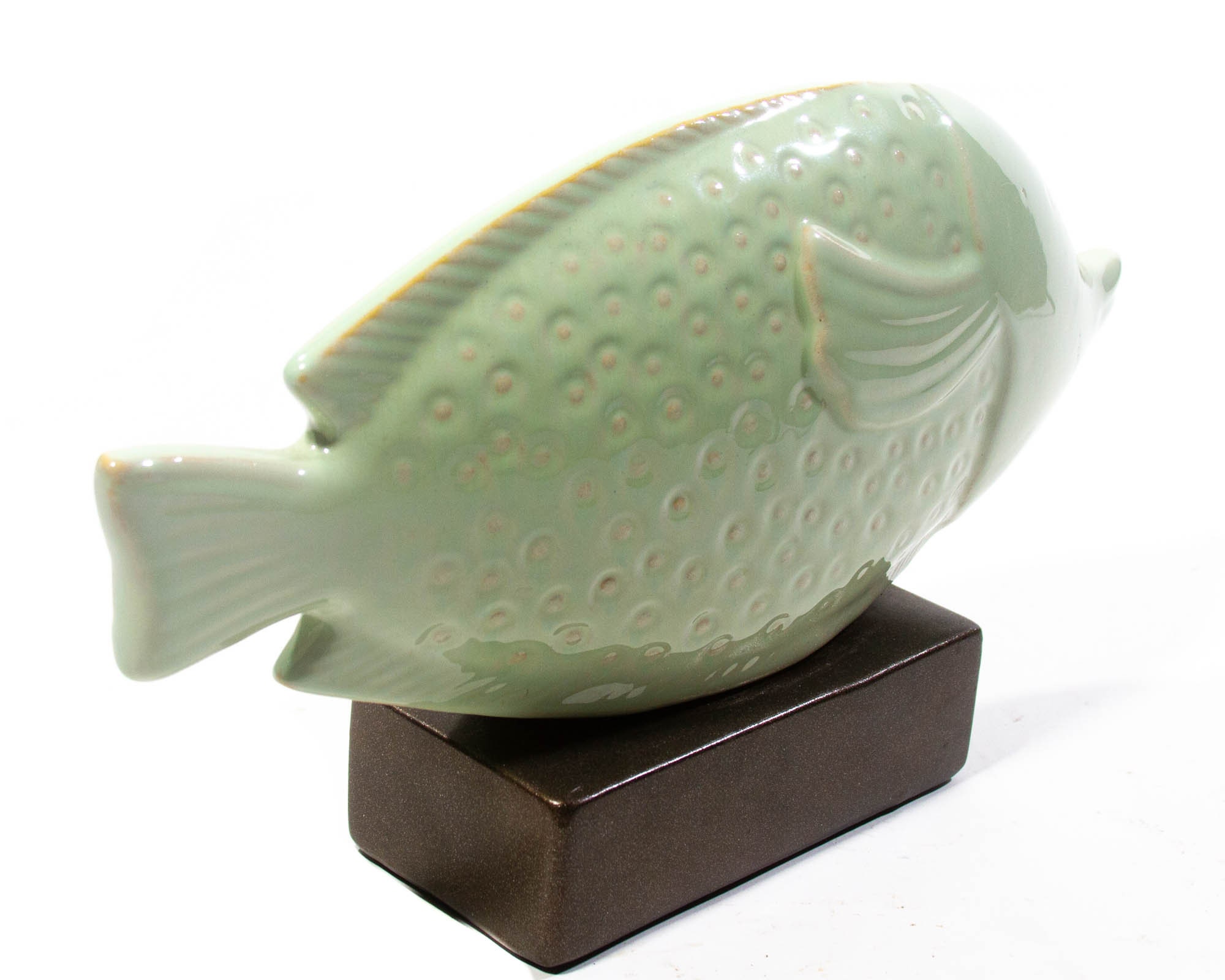 Vintage Fish Statue Fish Sculpture Pastel Color Fish Porcelain | Etsy