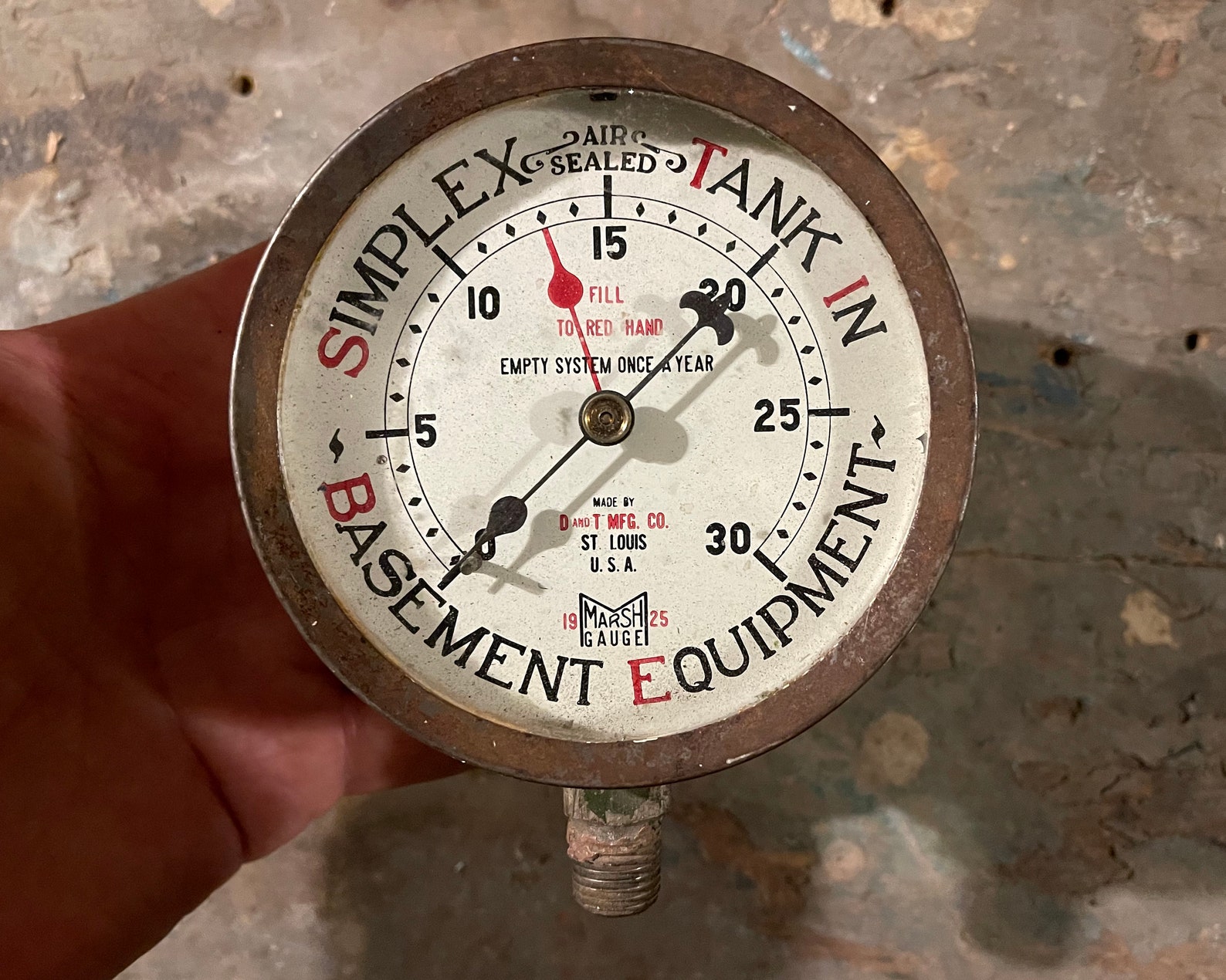 Vintage Pressure Gauge Steam Train Gauge Steampunk Industrial - Etsy