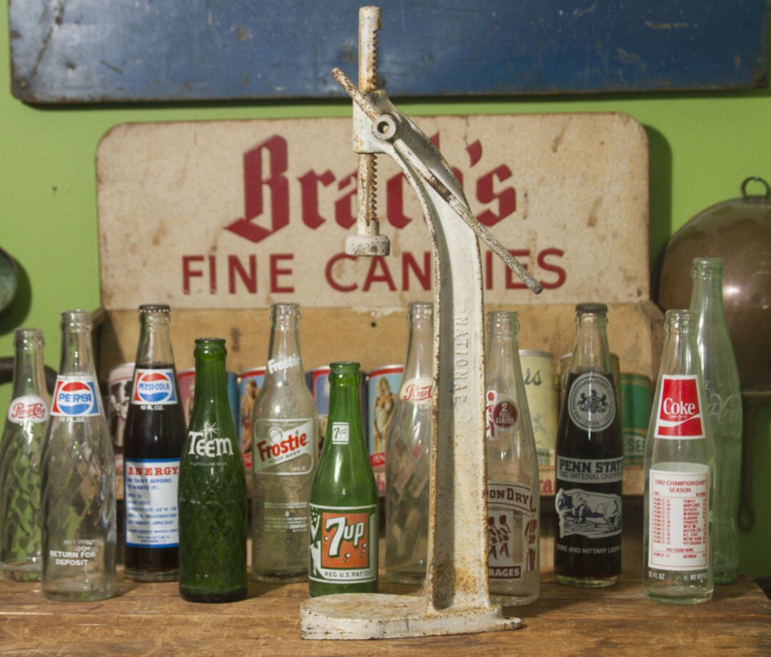 Beer Bottle Cap Tool Capper Capping Machine Hand Crank Tools Old ...