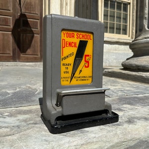 Pencil Dispenser Vintage 5 Cent Coin Operated Reliance Pencil Machine ...