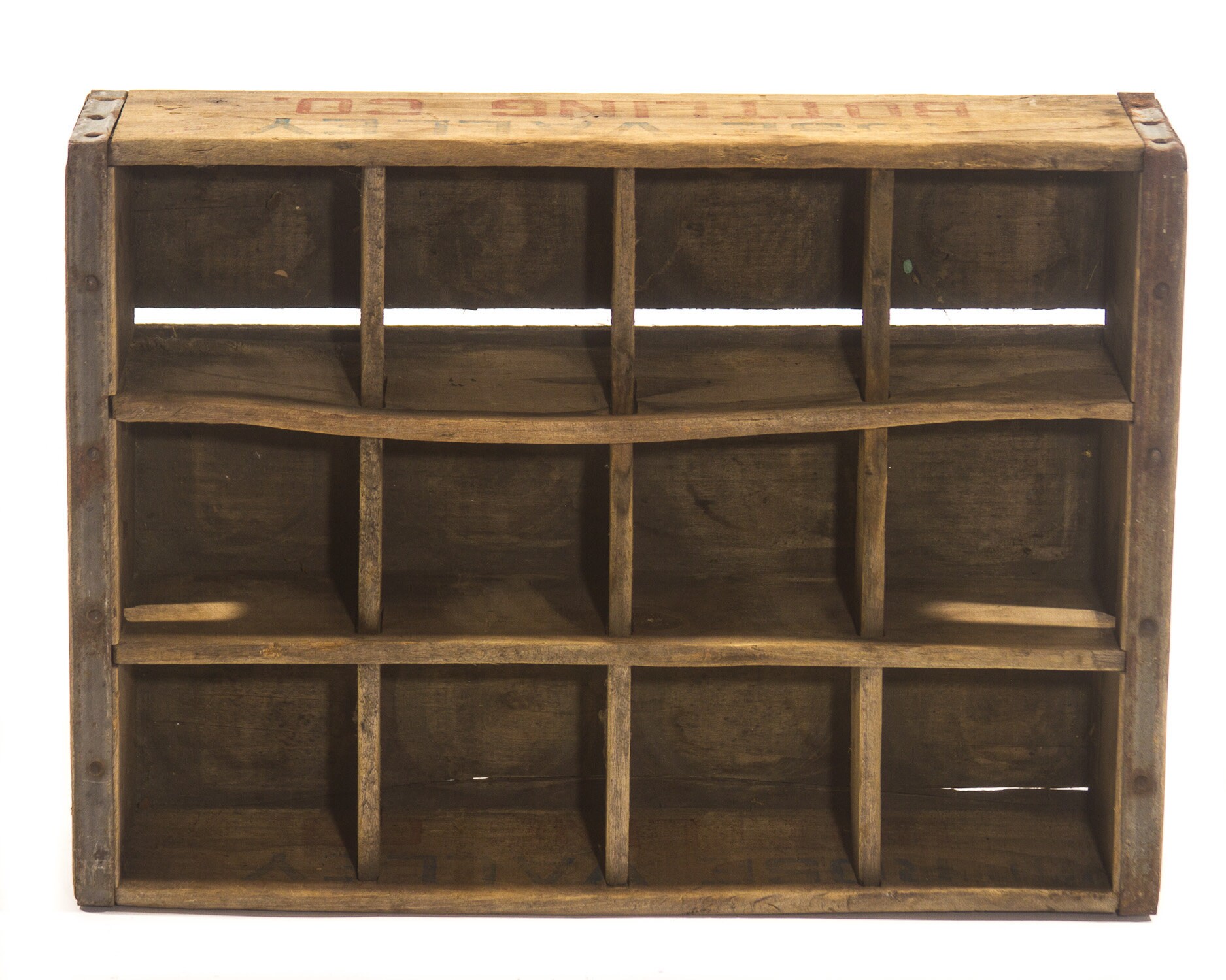 Vintage Wooden Bottle Crate Divided Storage Box Wall Hanging - Etsy