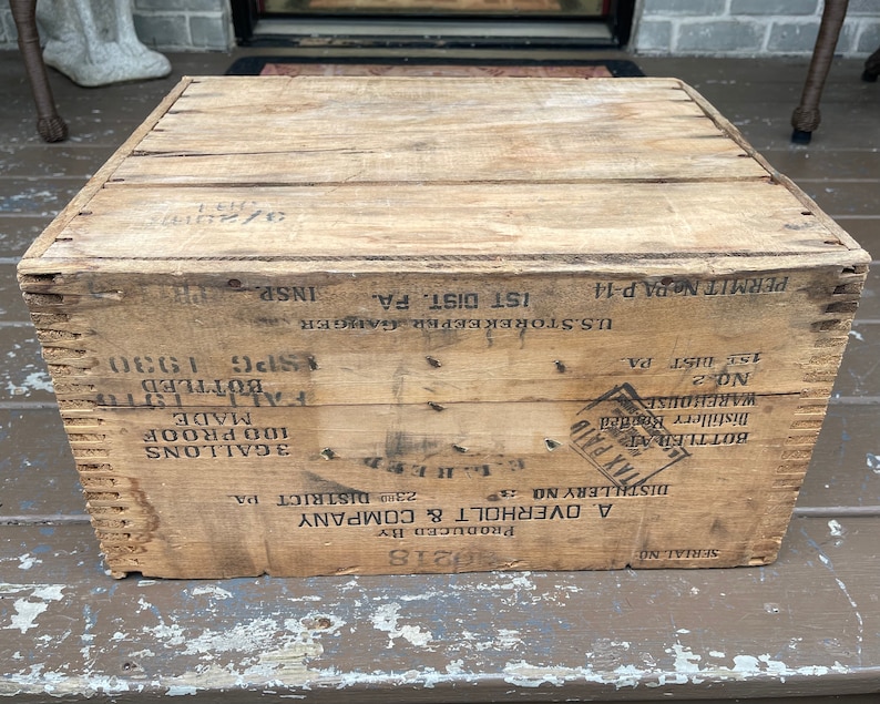Rare Antique Prohibition Era Whiskey Crate: J.A Dougherty's Rye - Etsy