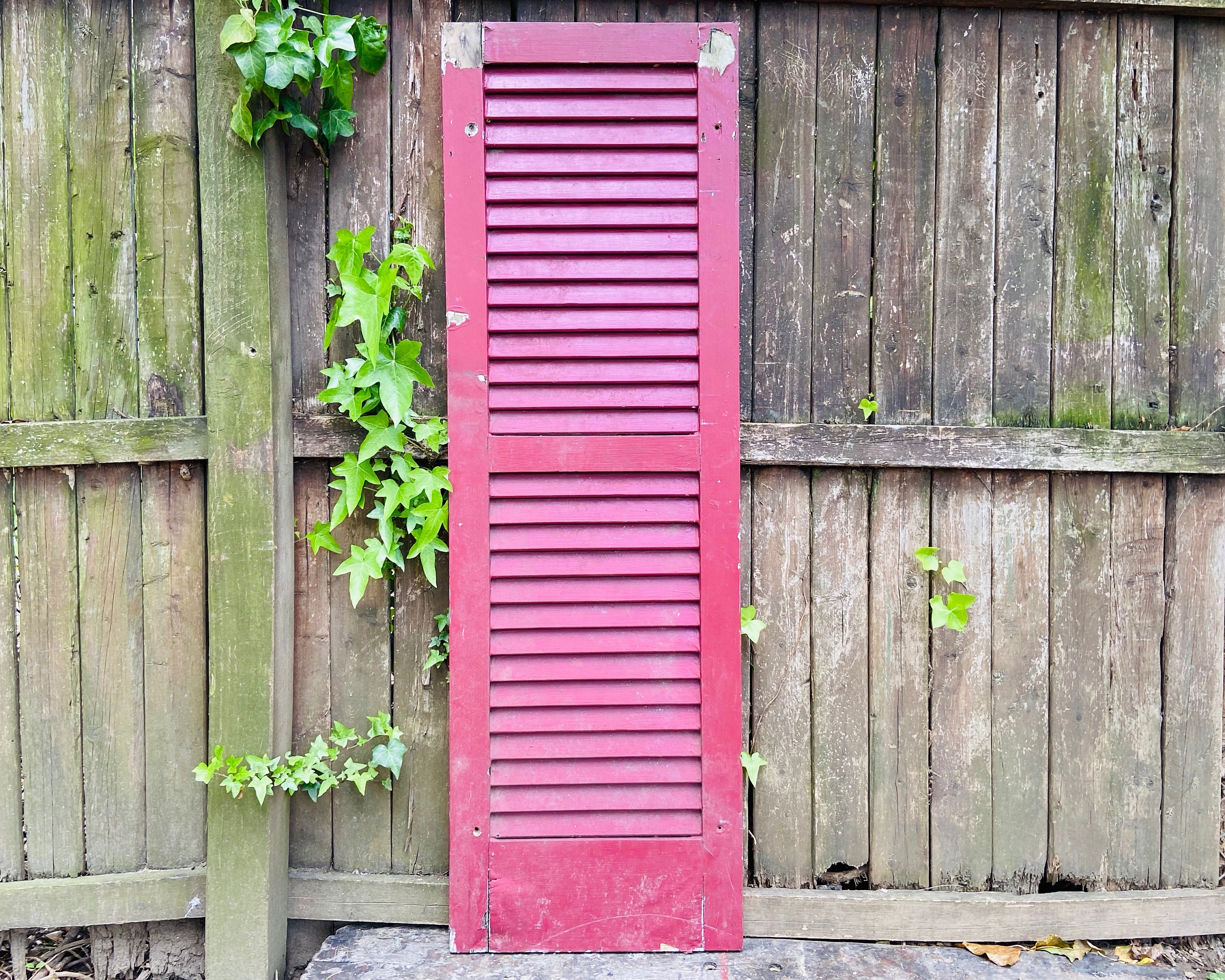 Antique Shutter Wooden Louvered Shutter Doorr Shutter | Etsy