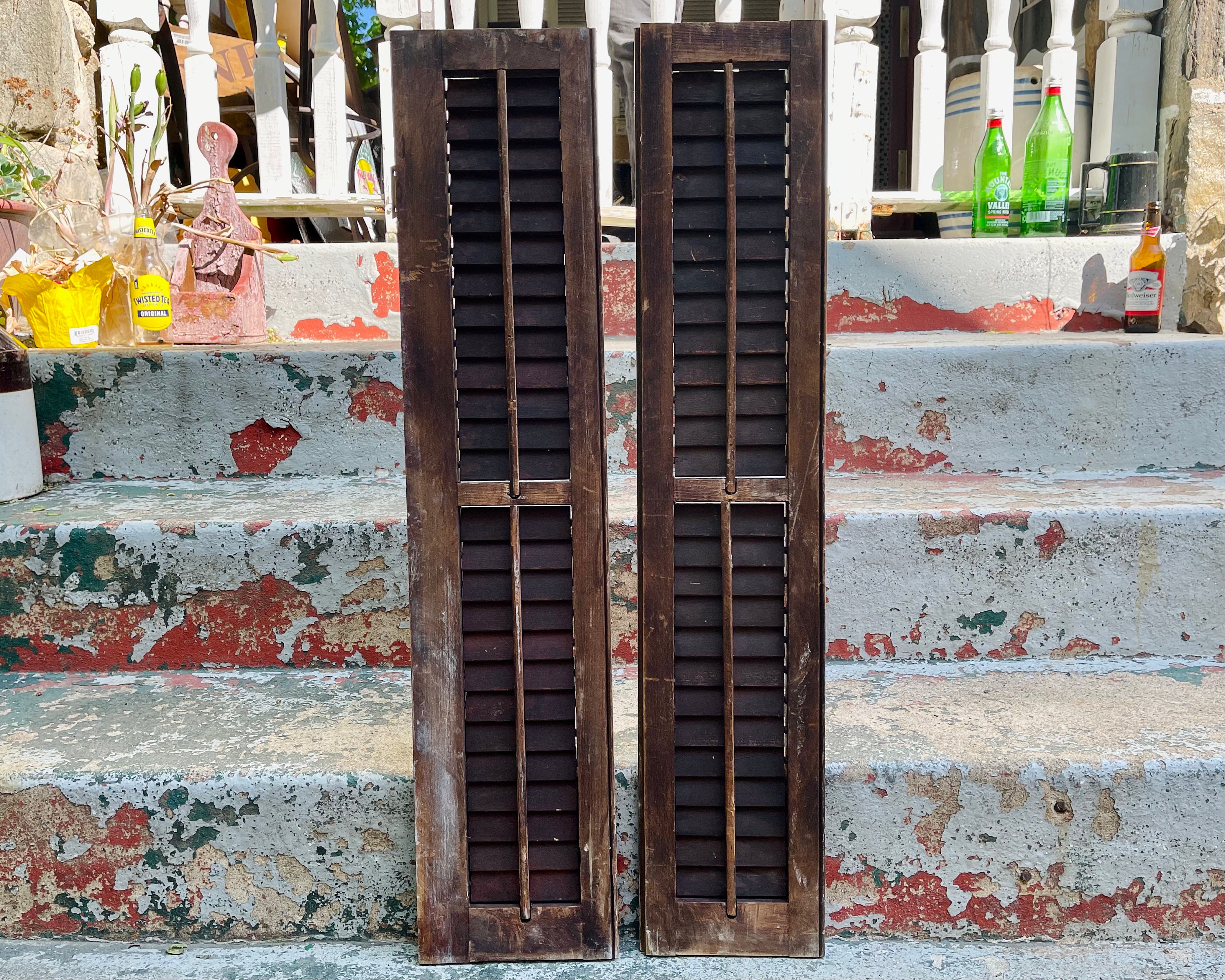 Antique Shutters Doors Louvered Doors Interior Shutters | Etsy