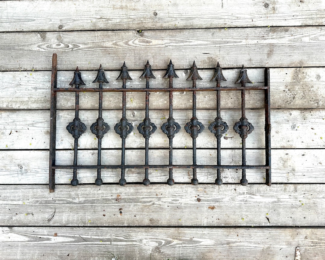 Antique Wrought Iron Fence: Victorian Architectural Salvage (30x20 ...