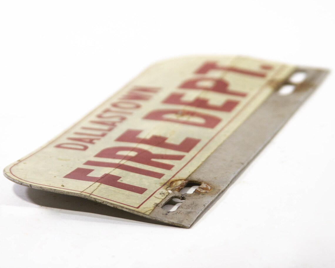 Dallastown Fire Department License Plate Topper York County | Etsy