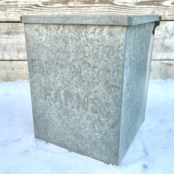 Galvanized Milk Box - Etsy