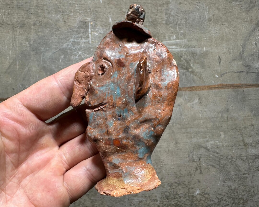 Folk Art Hobo Sculpture, Unusual Outsider Art Piece, Mid Century ...