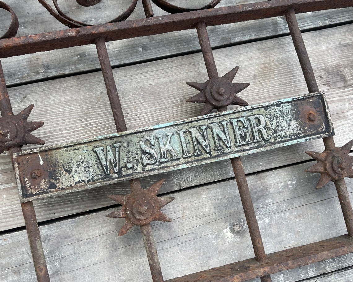 Antique Cemetery Gates Victorian 1800s Spiked Pair of Iron - Etsy