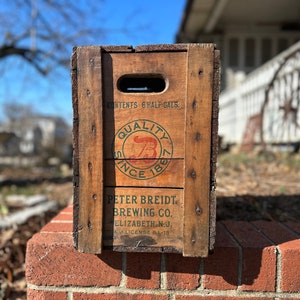 Antique Beer Crate With Latch BREIDTS Draught Beer NOT PASTURIZED Pre ...