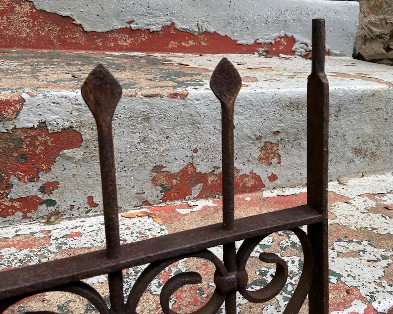 Antique Wrought Iron Heart Gate: Victorian Garden Decor (26x19) - Etsy