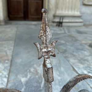 Antique Cemetery Sign, Wrought Iron Victorian Era Cemetery Gate Header ...