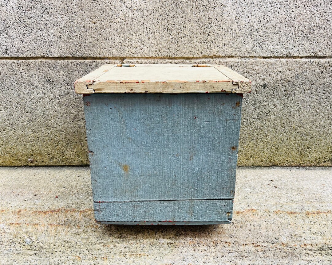 Antique Wooden Milk Box, Insulated Cooler, Vintage Wood Cooler, Milkman ...