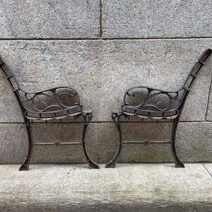 Cast Iron Legs, Vintage Bench Legs, Outdoor Decorations, Rustic Home ...