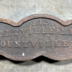 Mountville Mfg Co Antique Cast Iron Sign, HEAVY 19th Century Plaque ...